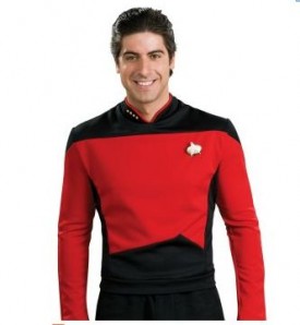 Star Trek Next Generation Red Shirt Deluxe Adult Halloween Costume ...