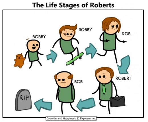 The Life Stages of Roberts – MoPo Geek