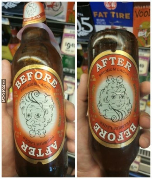 Before and after – Beer bottles – MoPo Geek